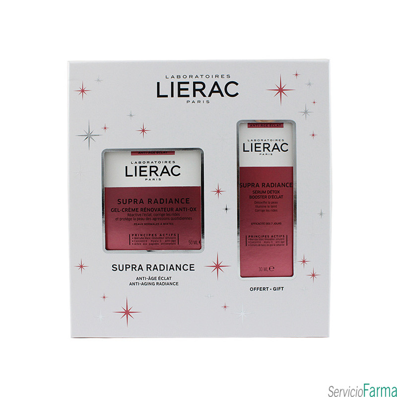 Comprar Pack Lierac Supra Radiance Gel crema Renovadora 50 ml. Envío ...